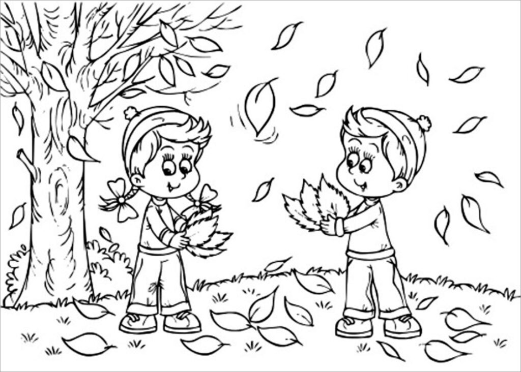 Autumn Coloring Pages - Elmo Coloring Sheets