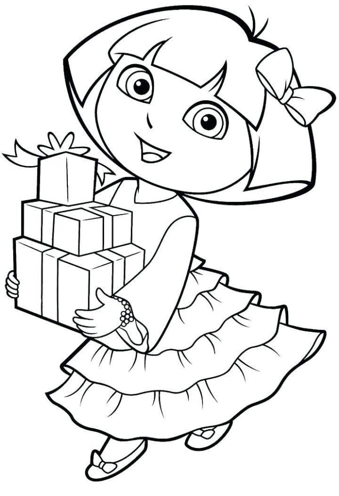 Dora The Explorer Coloring Pages - Elmo Coloring Sheets