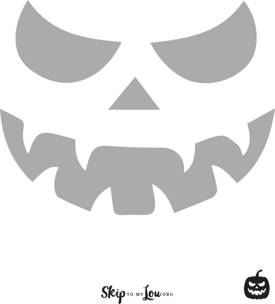 Pumpkin Face Template Free Printable Pdf - Elmo Coloring Sheets