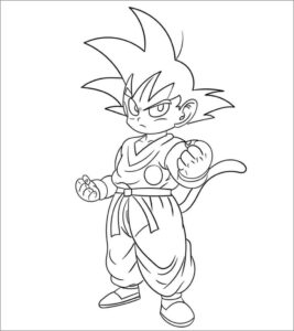 Goku Dragon Ball Z Coloring Pages - Elmo Coloring Sheets