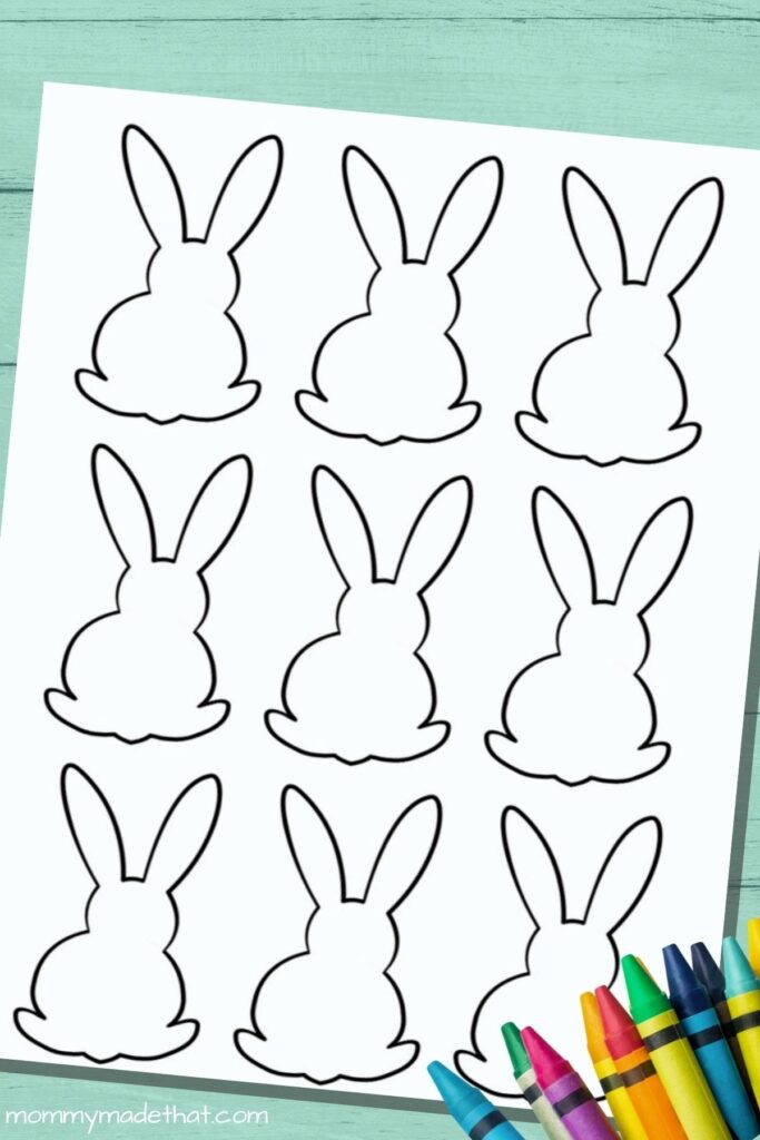 Easter Bunny Template Free Printable - Elmo Coloring Sheets
