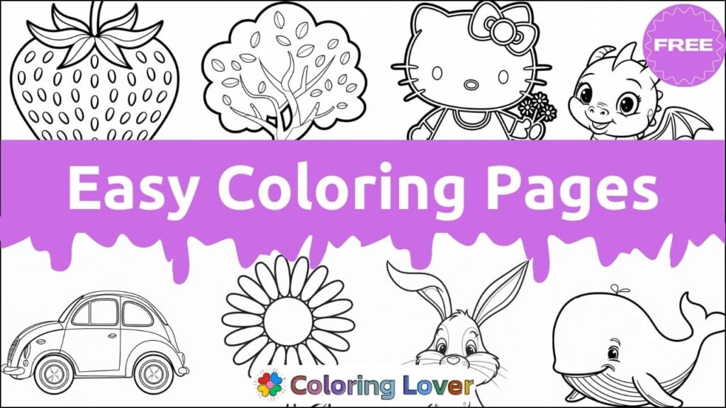 Simple Coloring Pages - Elmo Coloring Sheets