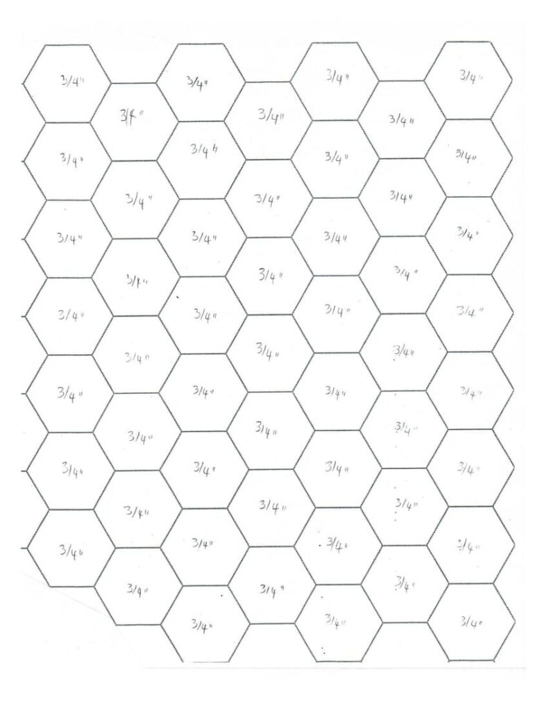 Free Printable Hexagon Template Pdf - Elmo Coloring Sheets