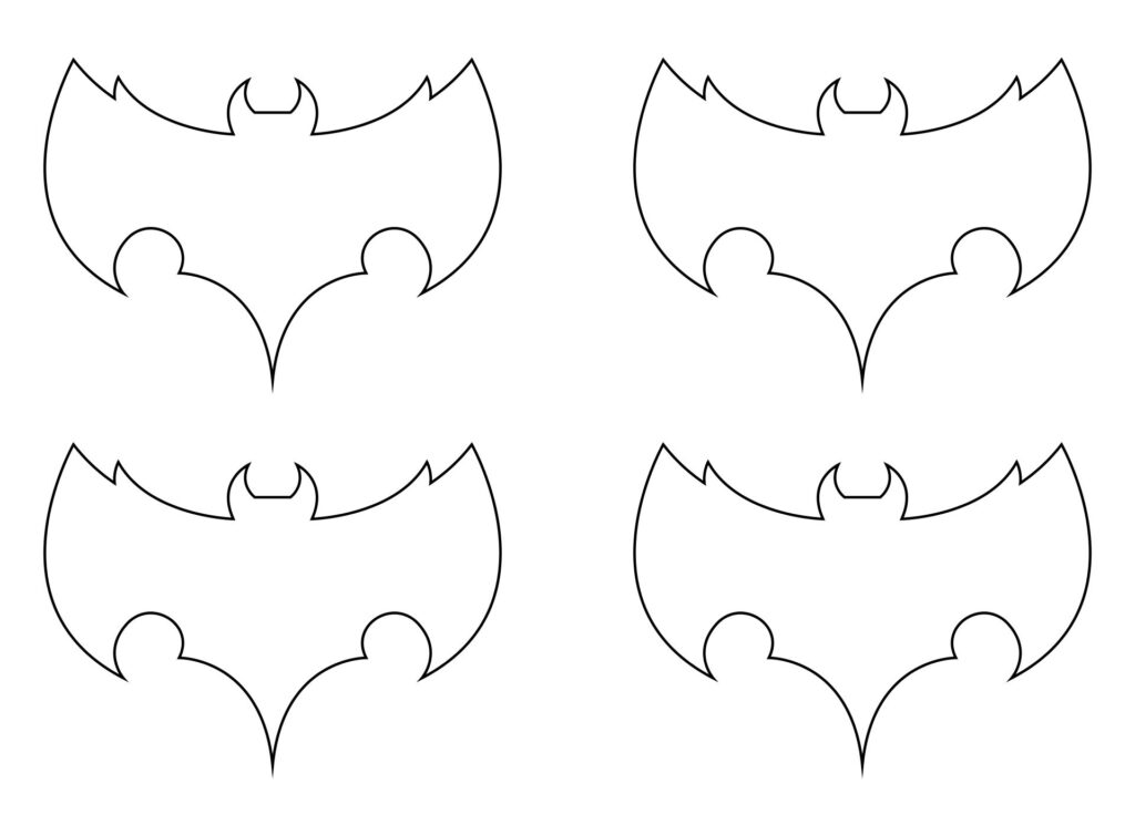 Free Printable Printable Bat Template - Elmo Coloring Sheets