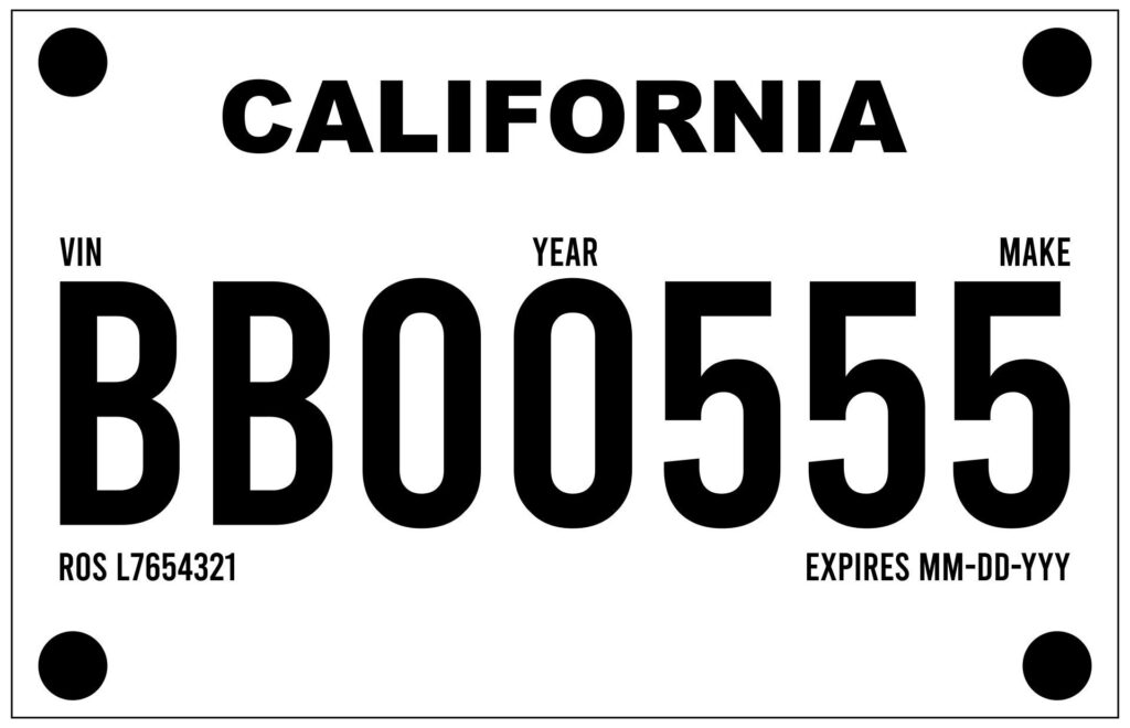 Free Printable Printable License Plate Template - Elmo Coloring Sheets