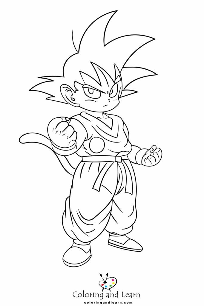 Goku Coloring Pages - Elmo Coloring Sheets
