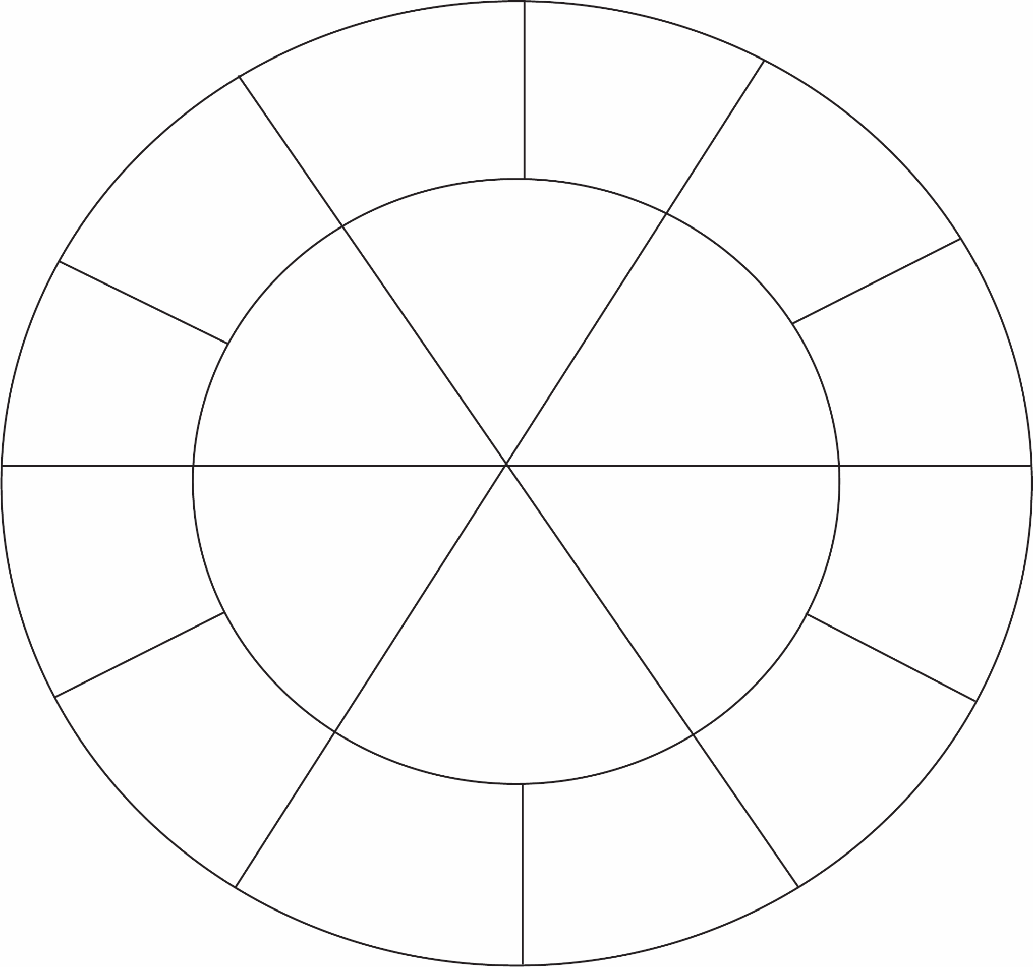 Free Printable Blank Color Wheel Template - Elmo Coloring Sheets