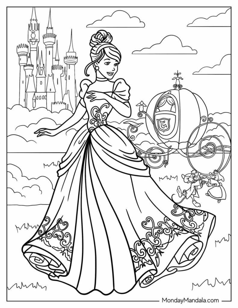 Princess Coloring Pages - Elmo Coloring Sheets