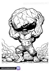 Incredible Hulk Coloring Pages - Elmo Coloring Sheets