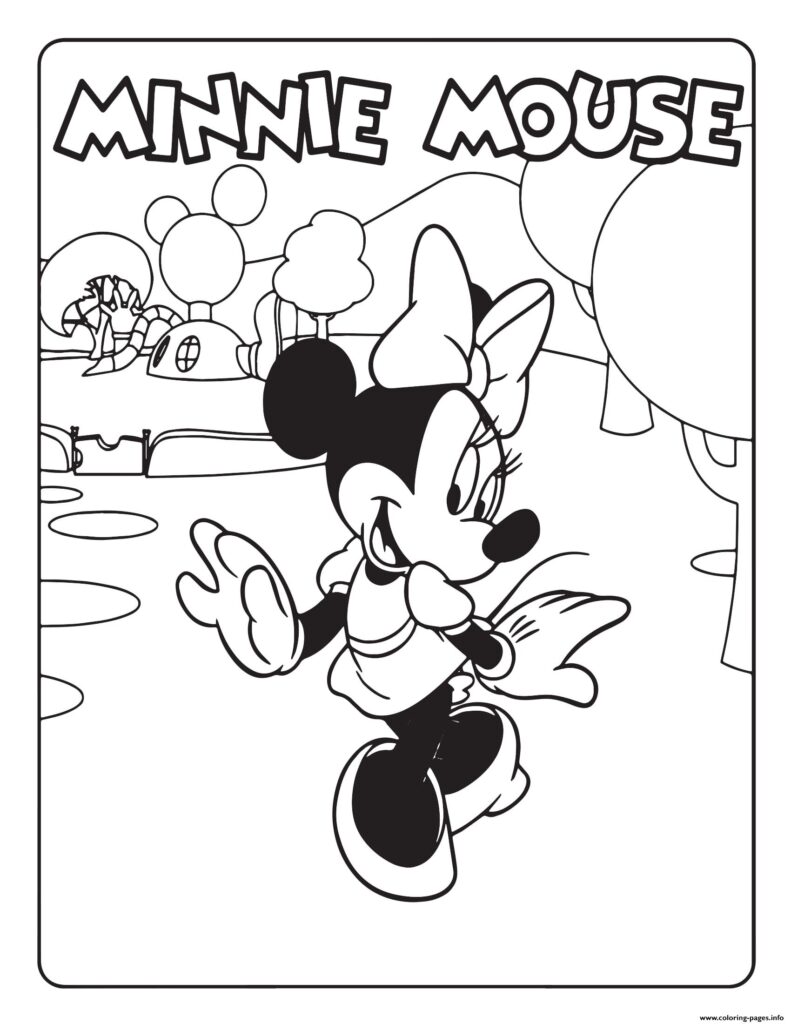 Minnie Mouse Coloring Pages - Elmo Coloring Sheets