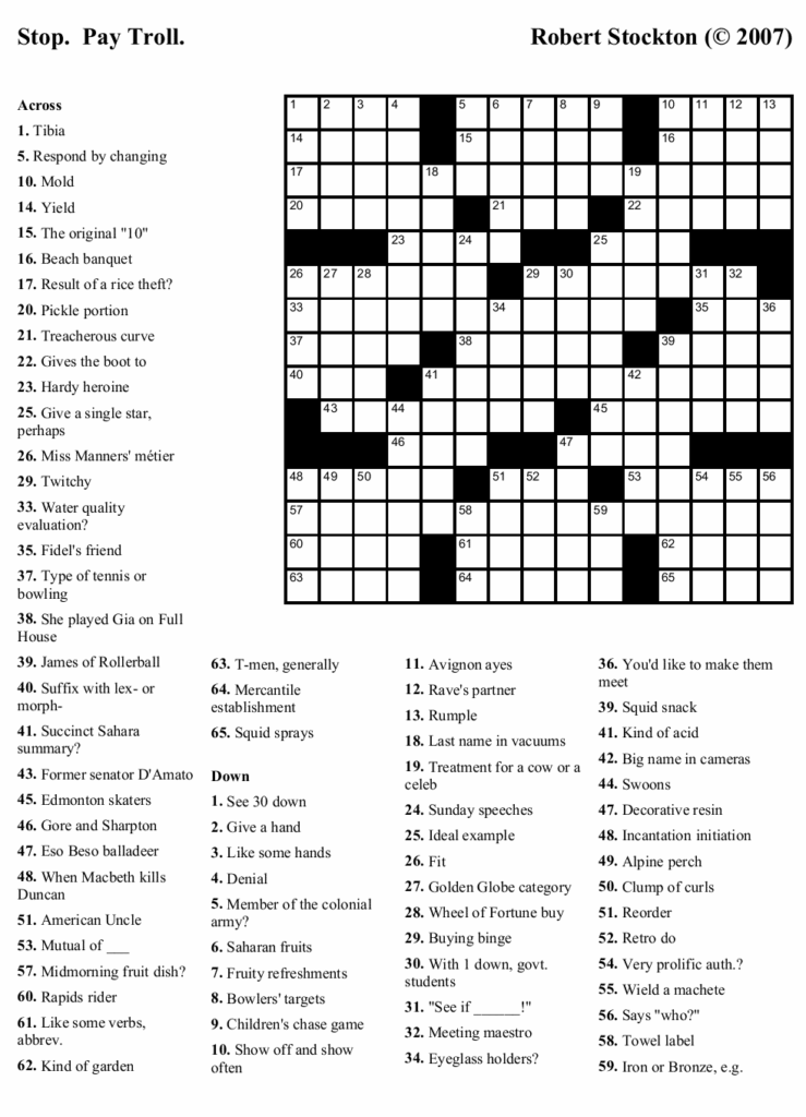 Beginner Crosswords Printable - Elmo Coloring Sheets