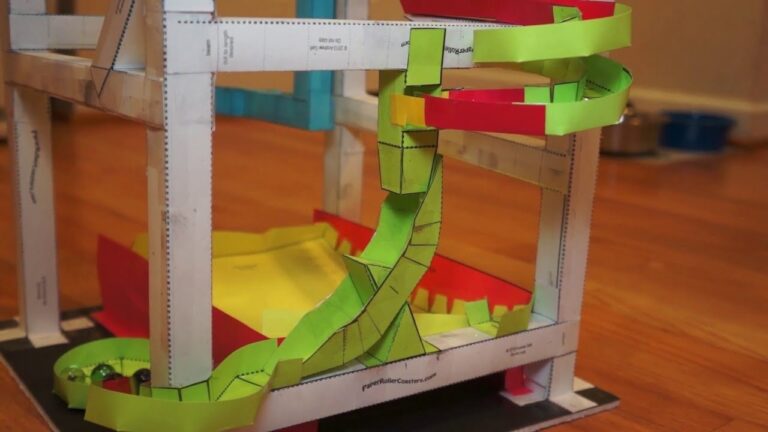 Printable Paper Roller Coaster Templates – Free Pdf - Elmo Coloring Sheets