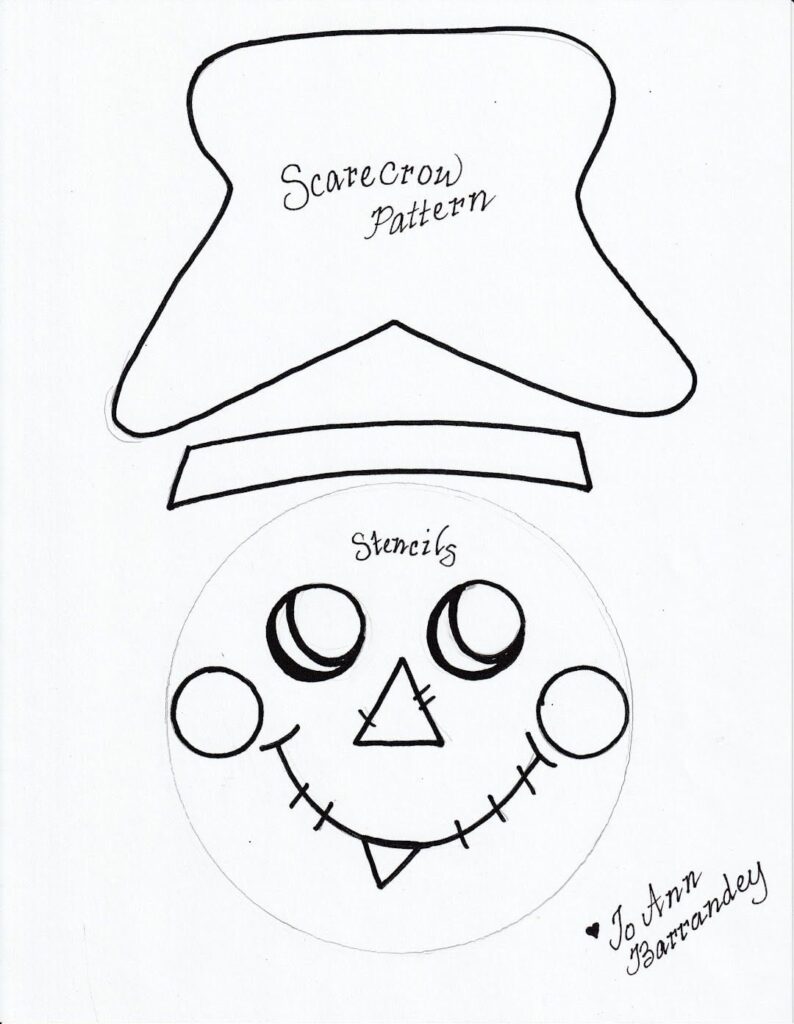 Scarecrow Face Template Printable Free - Elmo Coloring Sheets