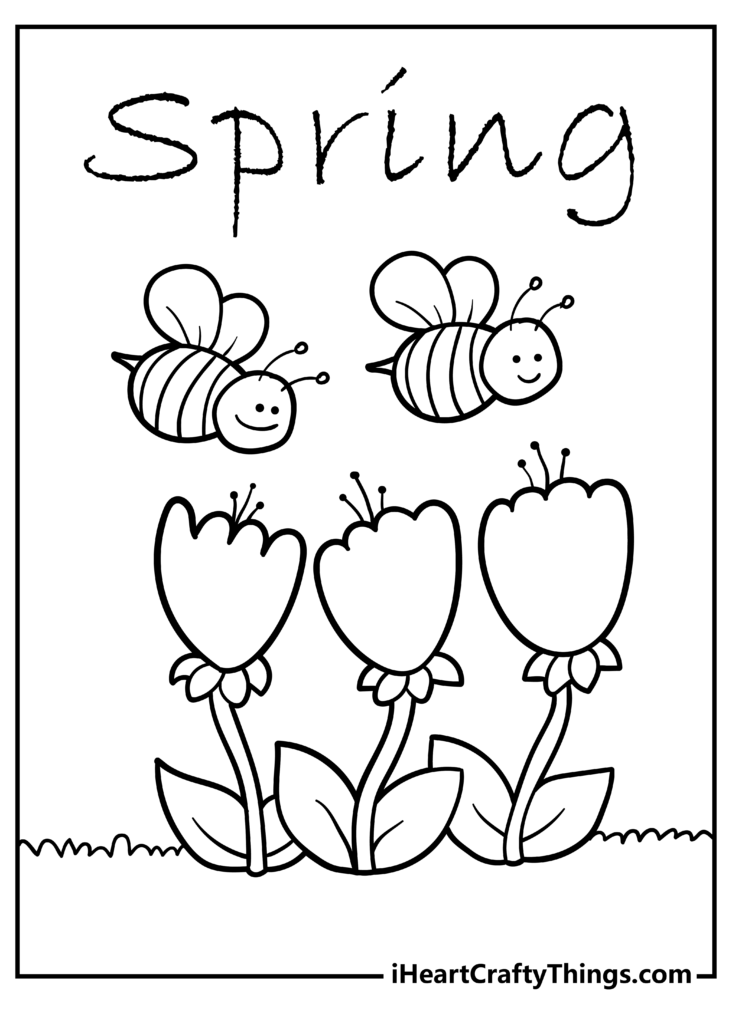 Spring Coloring Page - Elmo Coloring Sheets