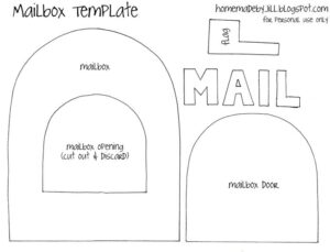 Free Printable Mailbox Template - Elmo Coloring Sheets
